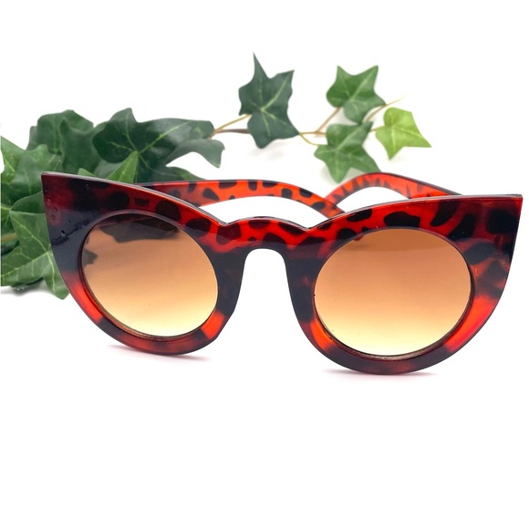 Accessories | Vintage Style Cat Eye Tortoise Shell Pattern Sunglasses ...